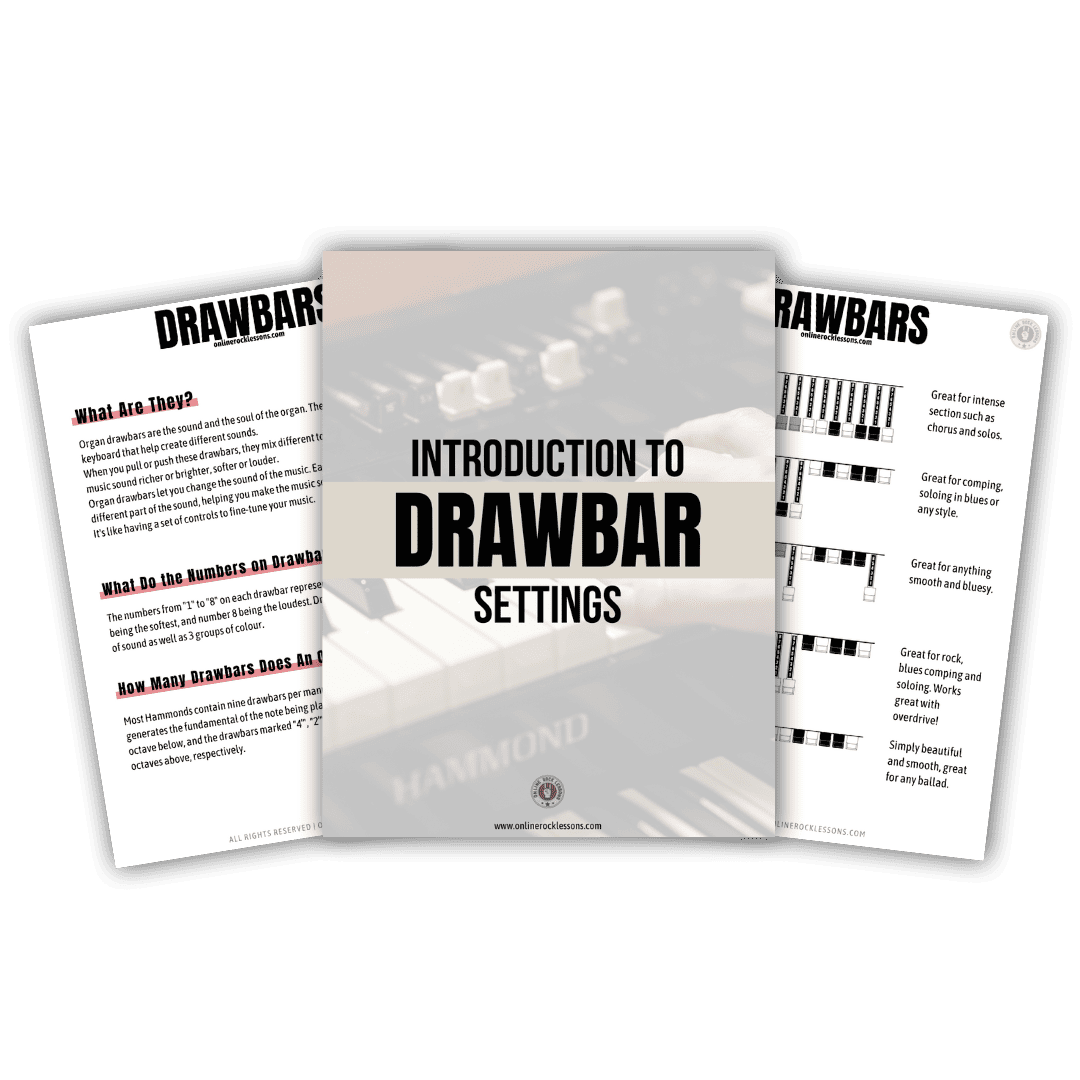 LP Drawbar Settings Free Guide EN – Online Rock Lessons